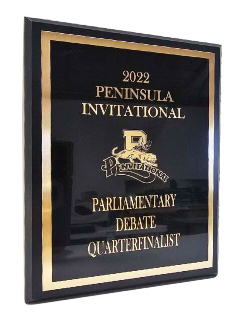 Black Finish Plaque | NSDA Store