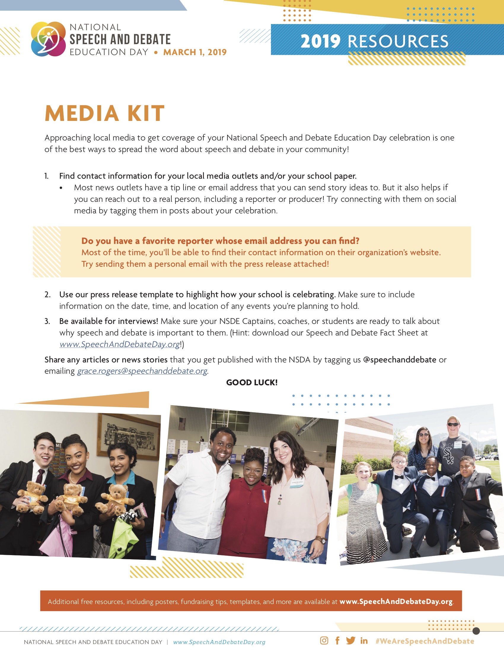 National Speech and Debate Education Day | National Speech & Debate ...