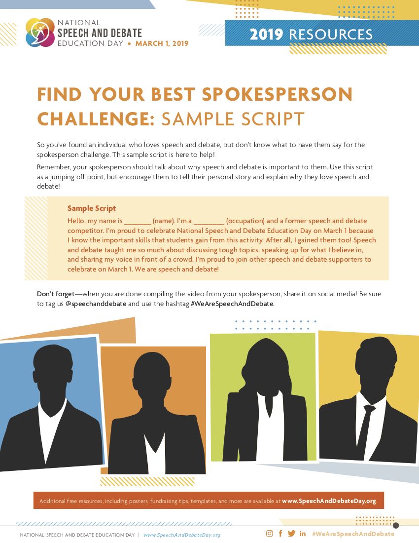 National Speech and Debate Education Day | National Speech & Debate ...