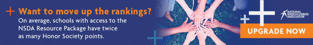 Rankings | National Speech & Debate Association