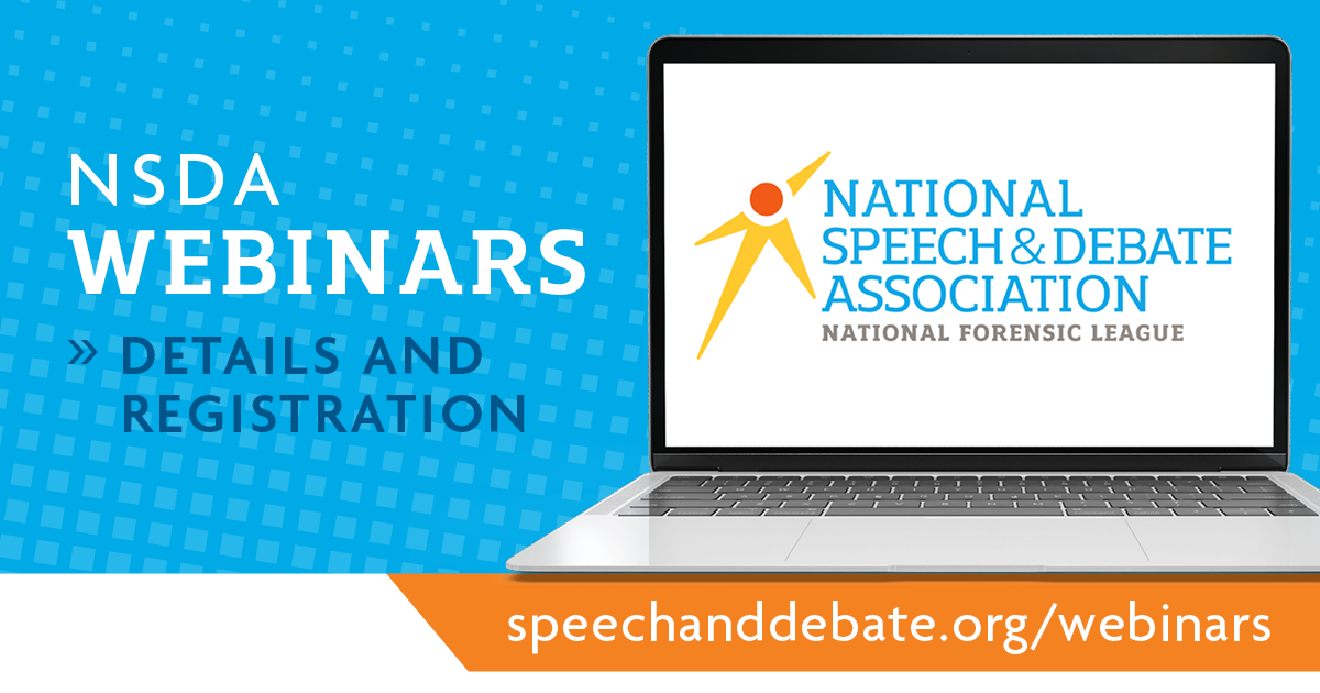 Webinars | National Speech & Debate Association