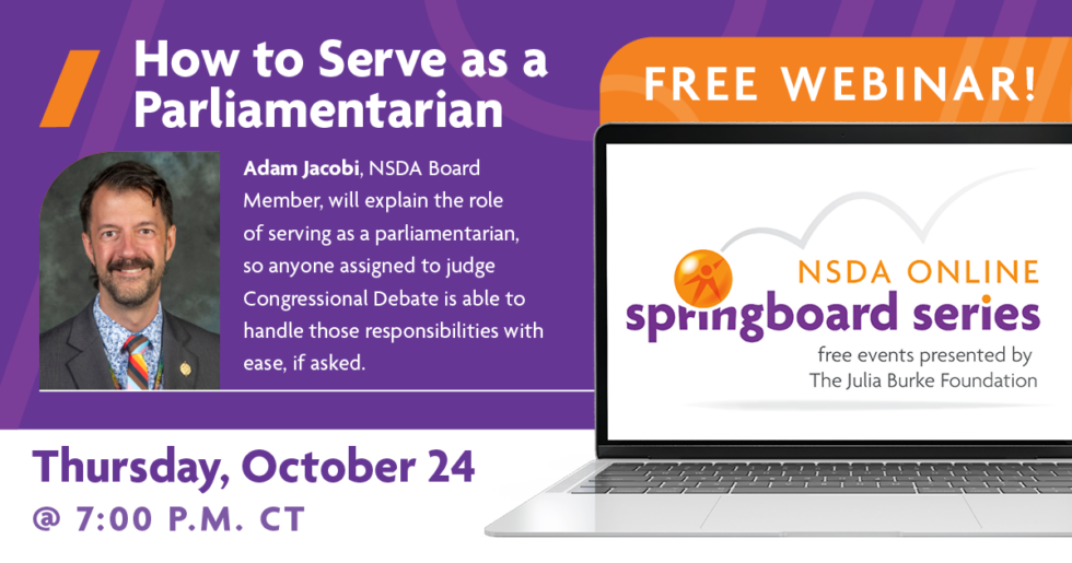 Webinars | National Speech & Debate Association
