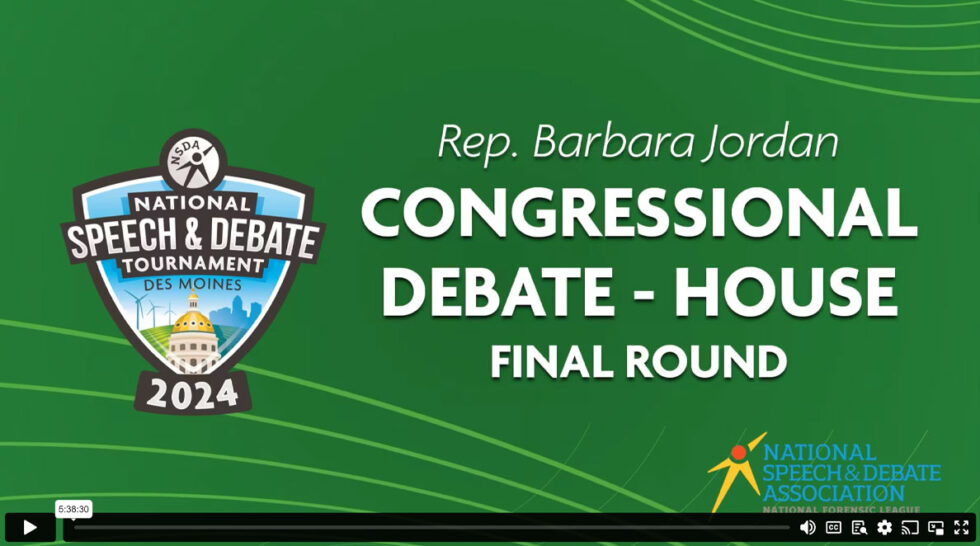 Coaching Debate | National Speech & Debate Association
