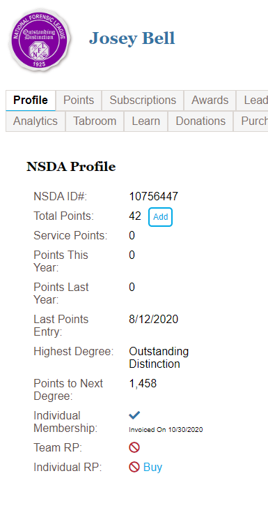 Replacement Membership Certificate | NSDA Store