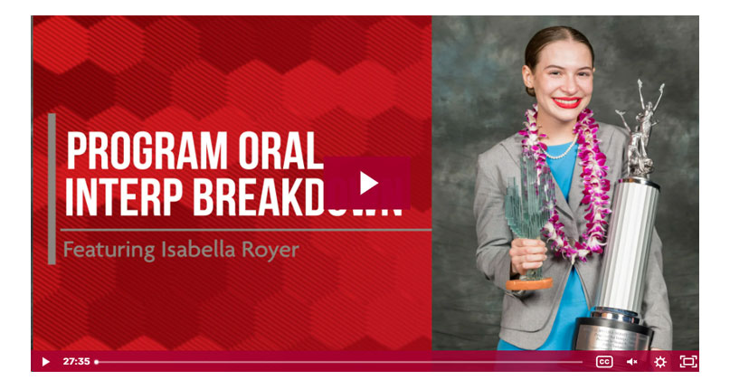 Coaching Speech | National Speech & Debate Association