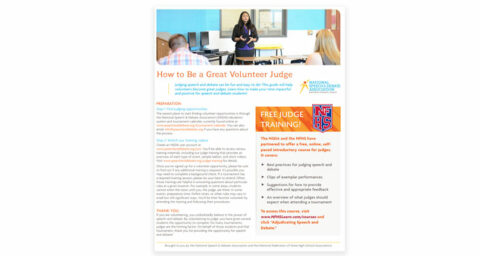 Coaching Debate | National Speech & Debate Association