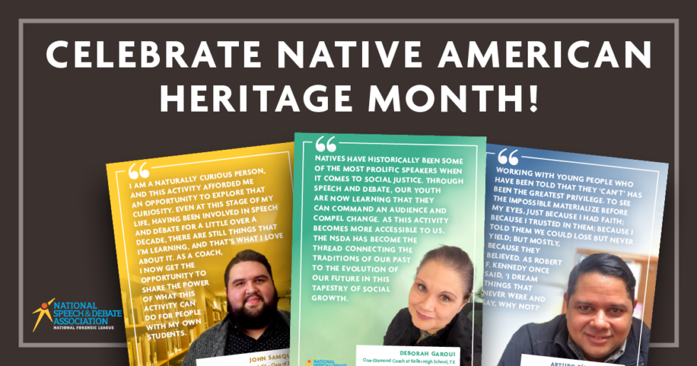 Native American Heritage Month | National Speech & Debate Association