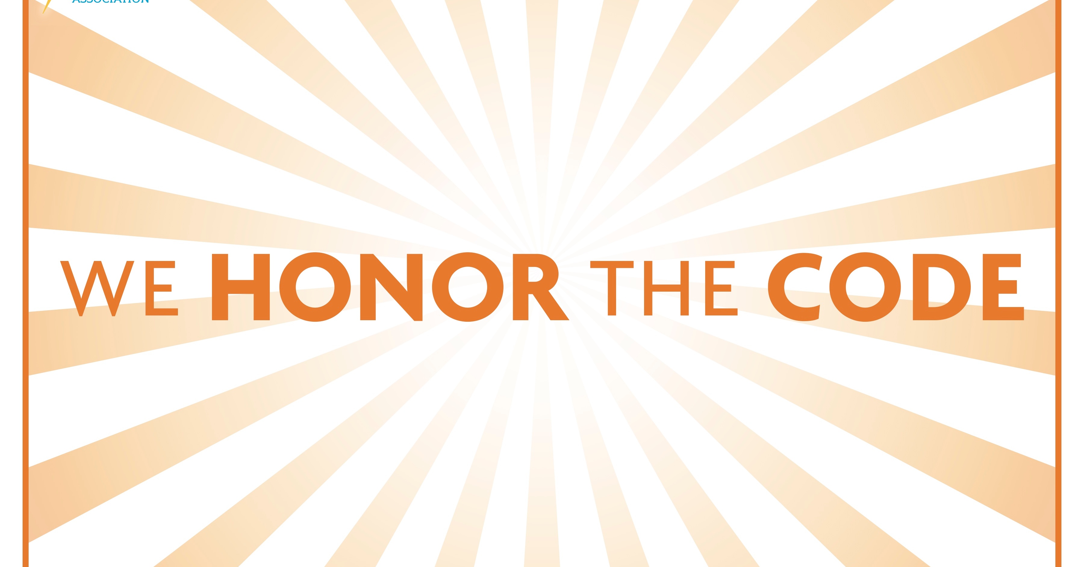 We Honor the Code Banner | National Speech & Debate Association